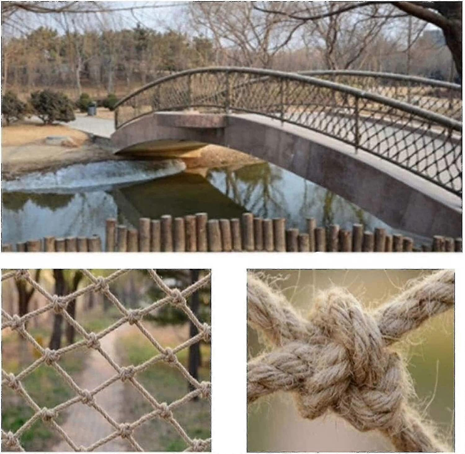 Plant Fence Hemp Rope Netting Rope Net For Treehouse, Balcony Railing ...