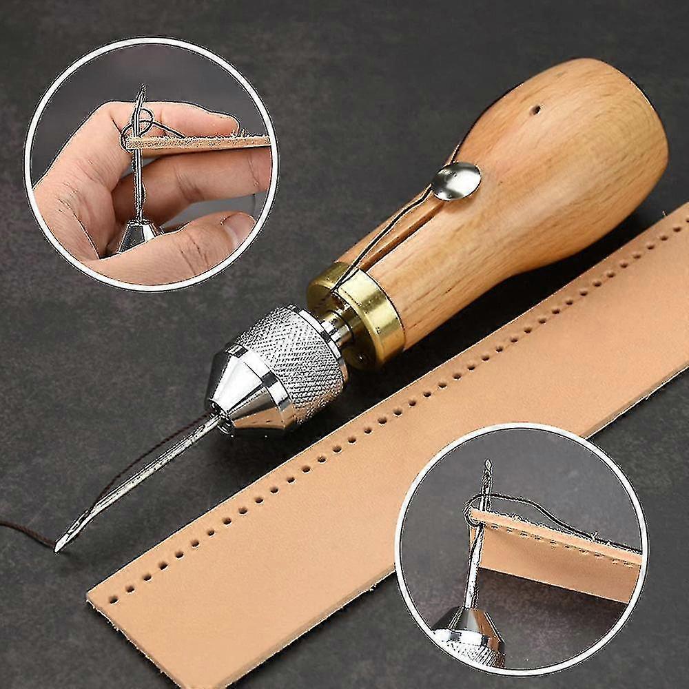 Speedy Stitcher Sewing Awl Kit 6/7pcs Set Leather Hand Stitcher Thread ...