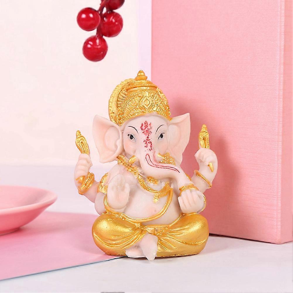 Haidianzi Gold Lord Ganesha Buddha Statue Elephant God Sculptures ...