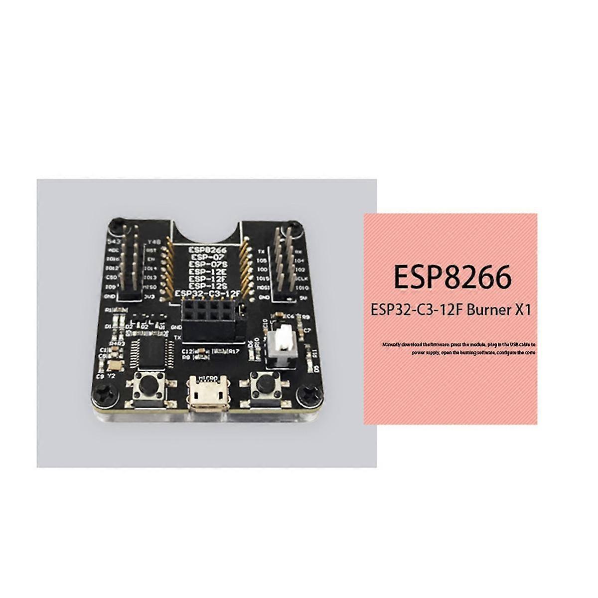 ESP8266 Test Rack Module Programmer Support ESP-01 01S 12 ESP32-C3-12F ...