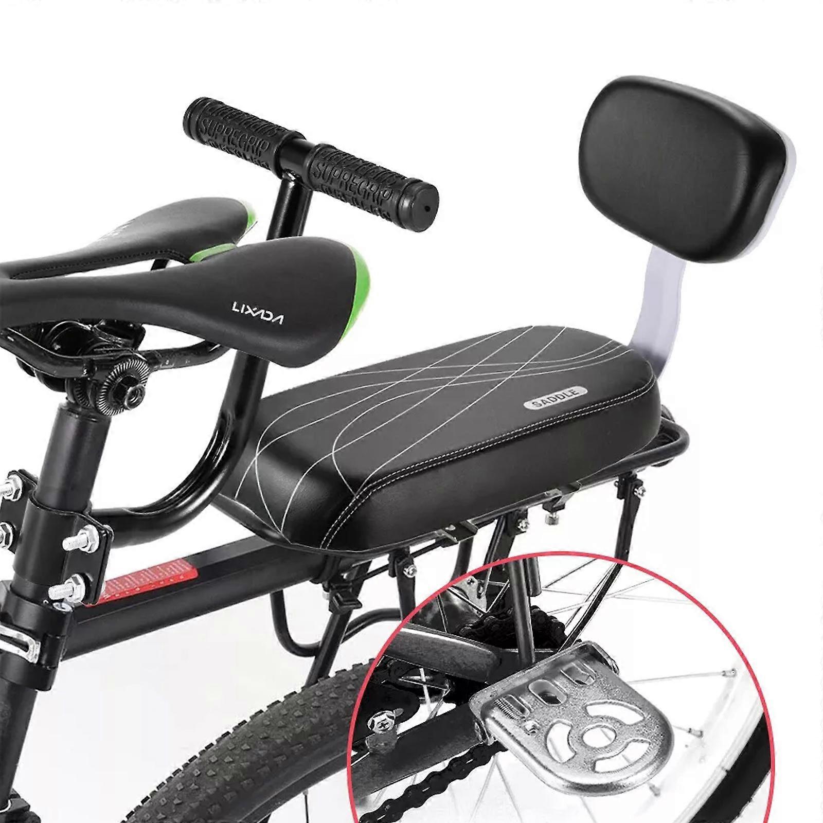 Premium Bike Saddle with Back Rest | Child Seat Set | MTB Rear Rack ...