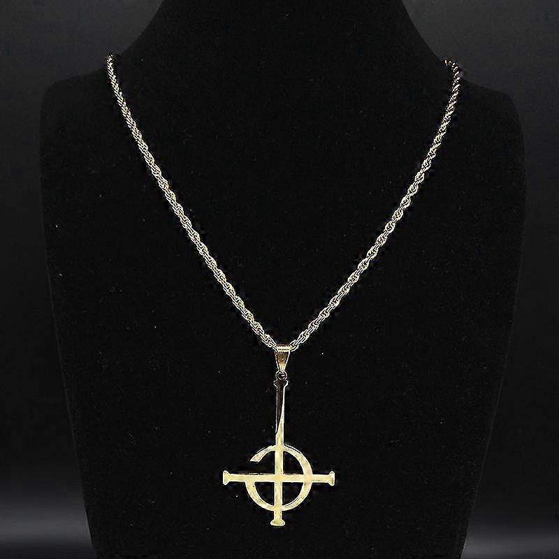 Ghost BC Nameless Necklace Men Ghoul band Pope emeritus symbol Mask ...