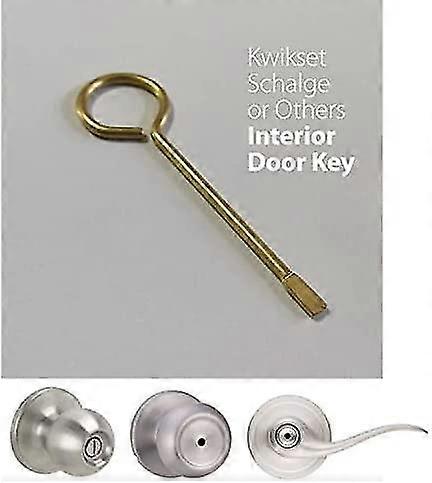 Interior Door Key For Bathroom Door, Bedroom Emergency Door Key Pin For ...