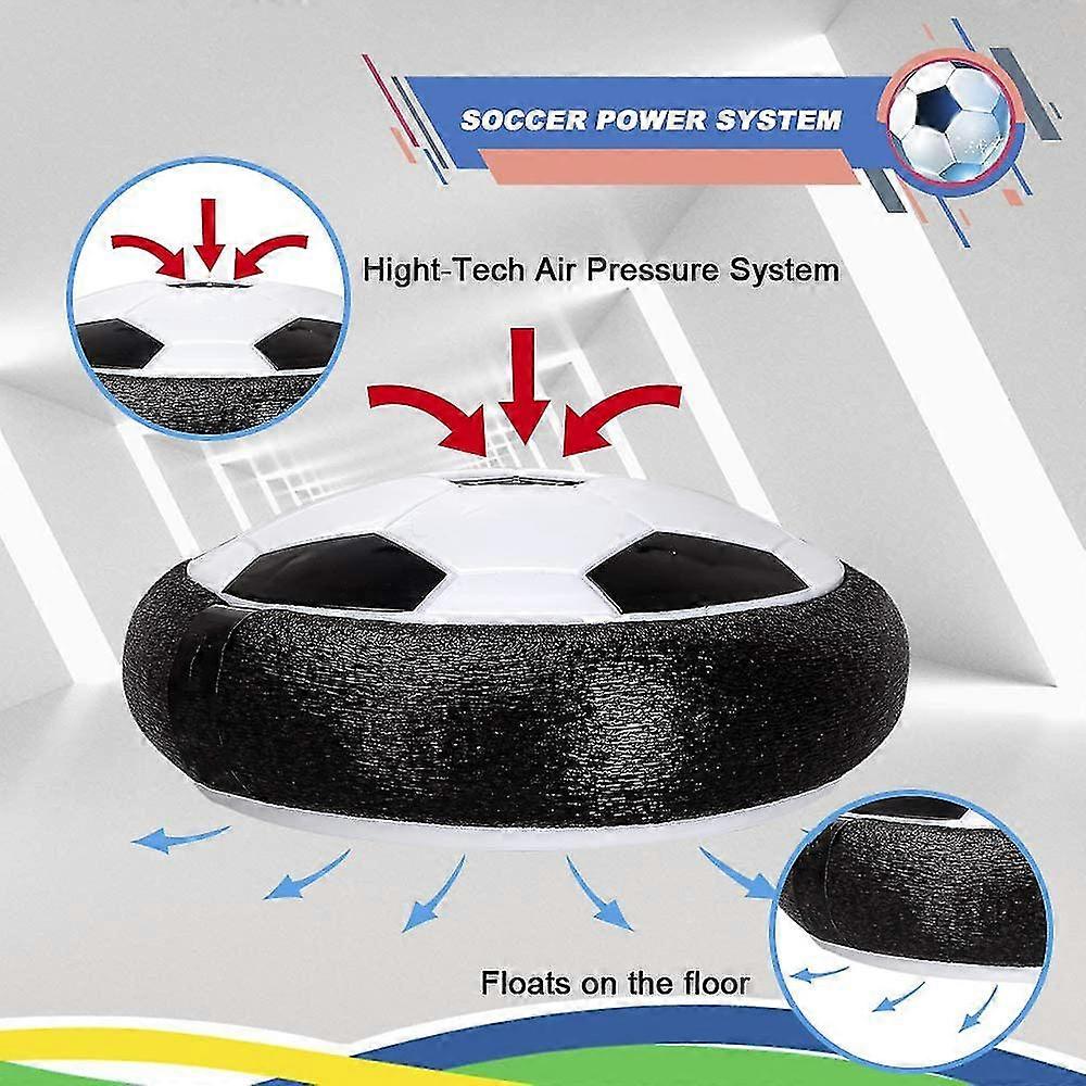 Kids Hover Ball Toys 7 Inch Soccer Ball With Led Light And Music Foam Bumper Air Hover Ball For ...