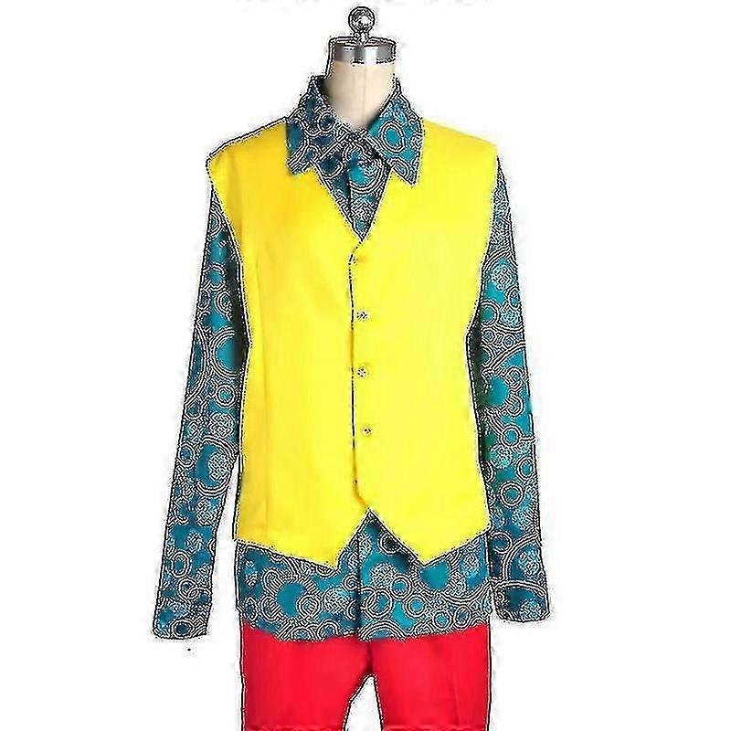 Halloween Clown Arthur Fleck Joker Red Suit Costume Outfit For Men ...