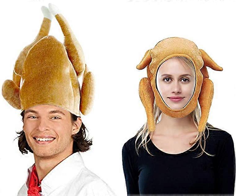 Funny Roasted Cooked Turkey Hat, Halloween Costume Dress Up Turkey ...