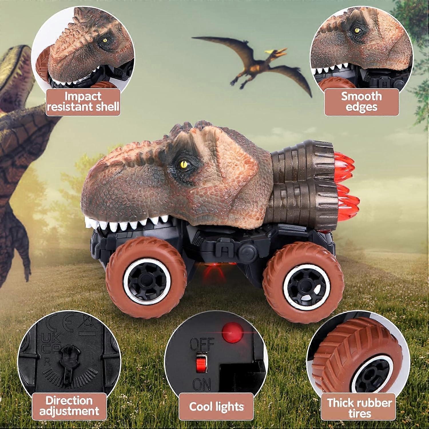 Dinosaur Toys for Boys Age 3 4 5, Dinosaur Remote Control Car for Kids Dinosaur Car Toys Age 3 4 ...