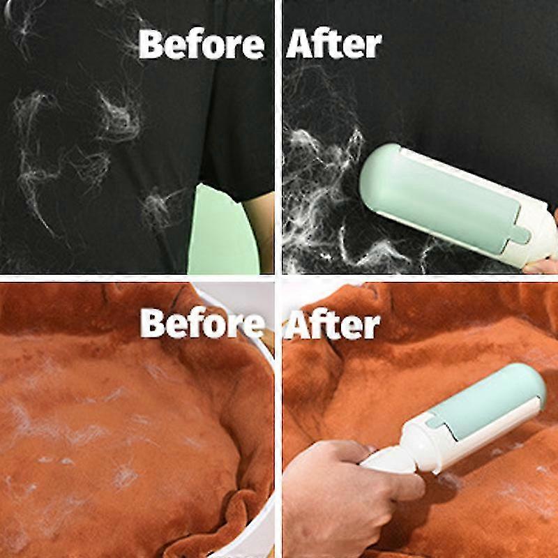 Pet Hair Removal Rolling Sticky Brush Self Cleaning For Cats Dogs ...