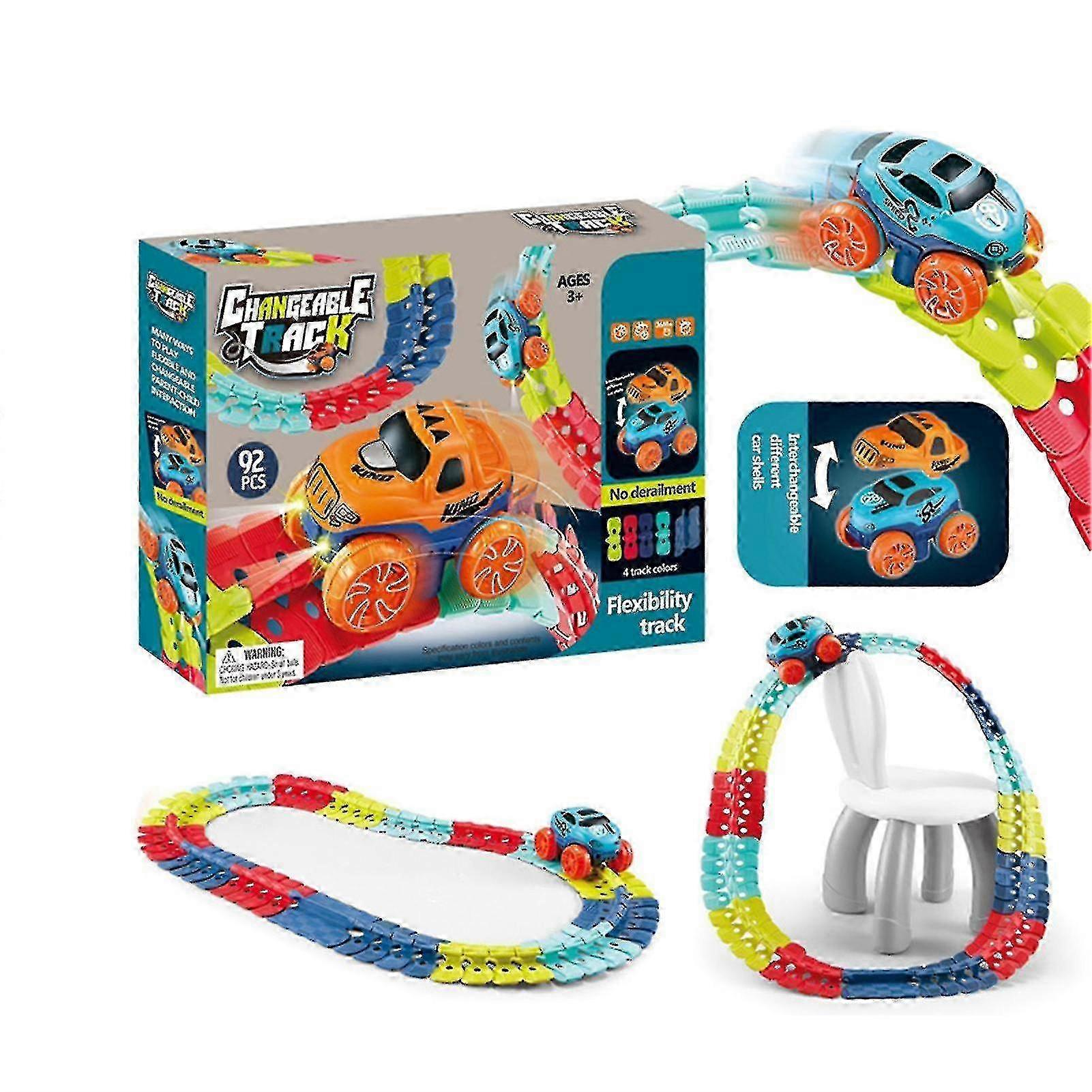 Changeable Track With Led Lighting Race Car Flexible Rail Electric Car ...