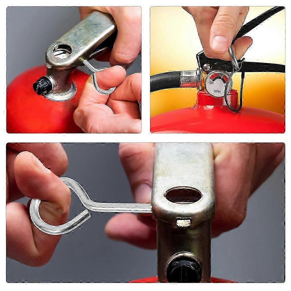 100pcs Fire Extinguisher Lock Pin Stainless Steel Pull Pin Replacement ...