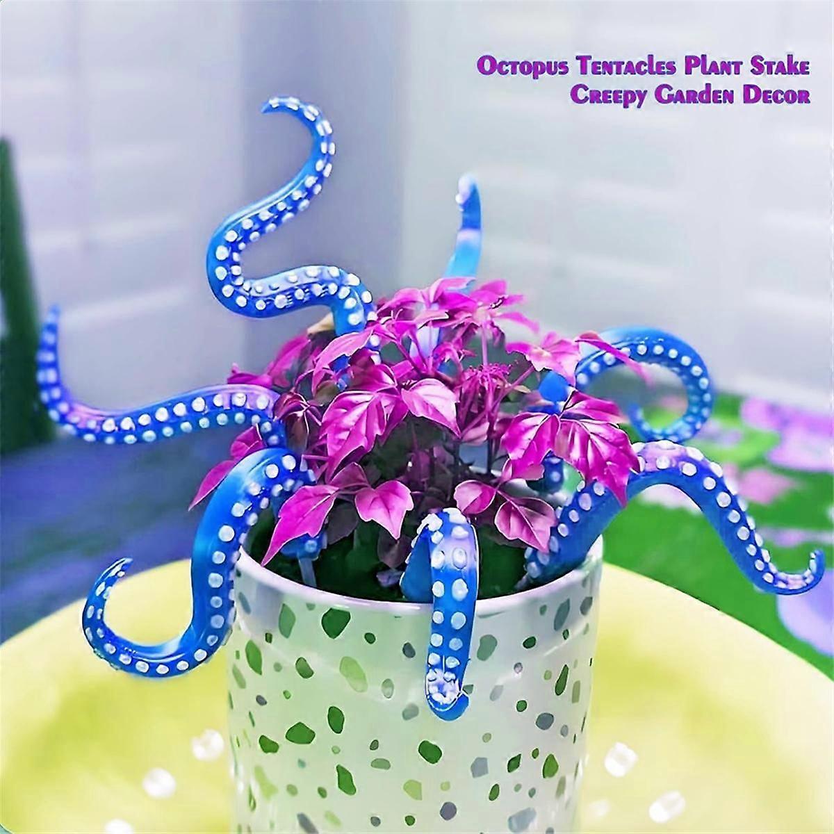 7PCS SeaMonster Tentacles Octopus Tentacle Plant Stake Garden Stakes ...