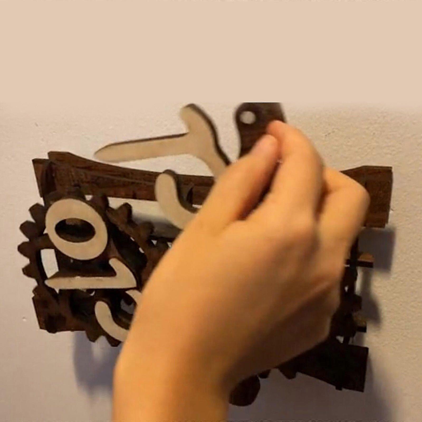 Revolutionary Open-Closed Sign Board, Wooden Gear Mechanism Convertible ...