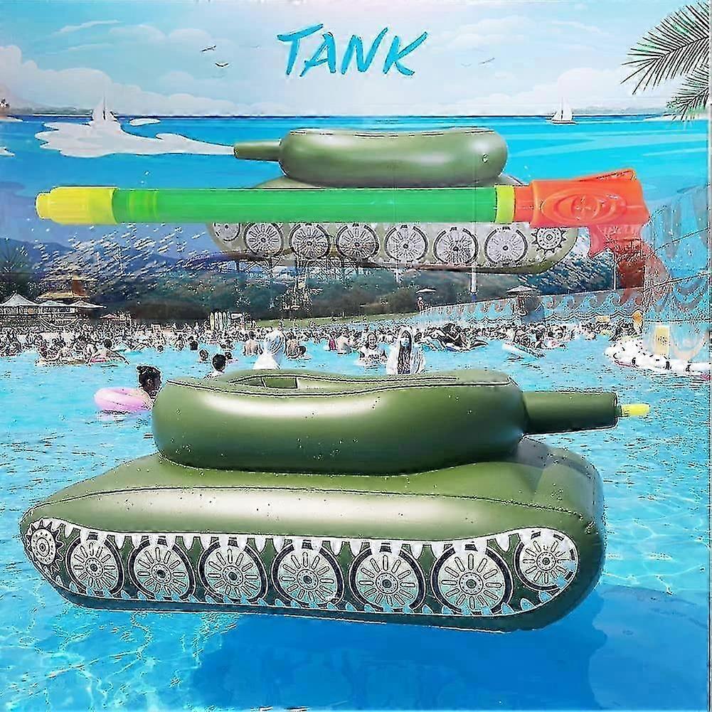 Inflatable Tank Swimming Pool Float Sprinkling Toy Swimming Ring With ...