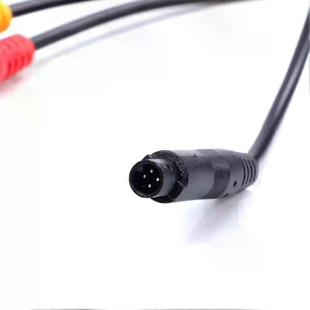 Car Backup Reverse Camera 4-Pin Male To CVBS RCA Female Connector Wire ...