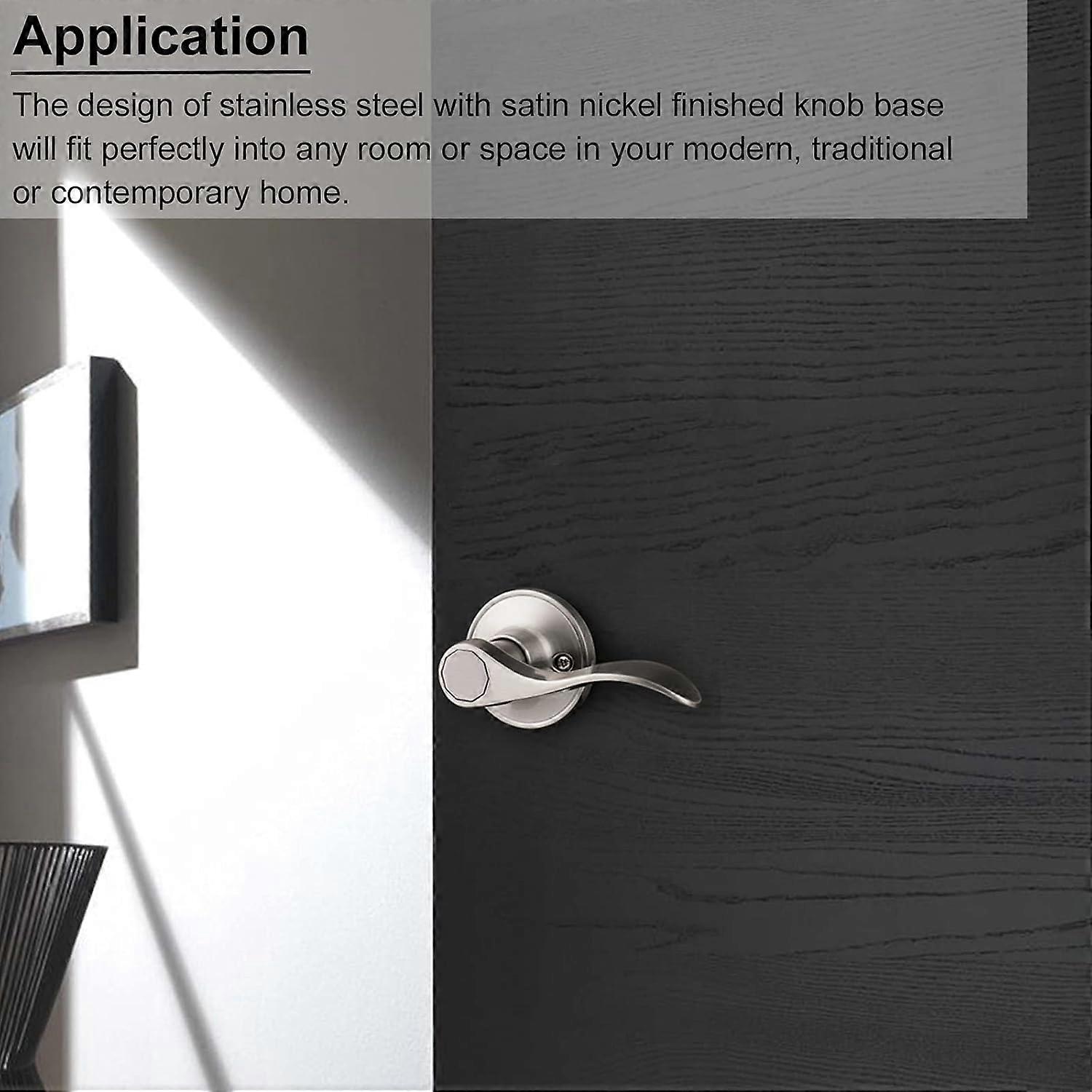 Pack Dummy Lever Brushed Nickel Finish Single Side Handle for Closet ...