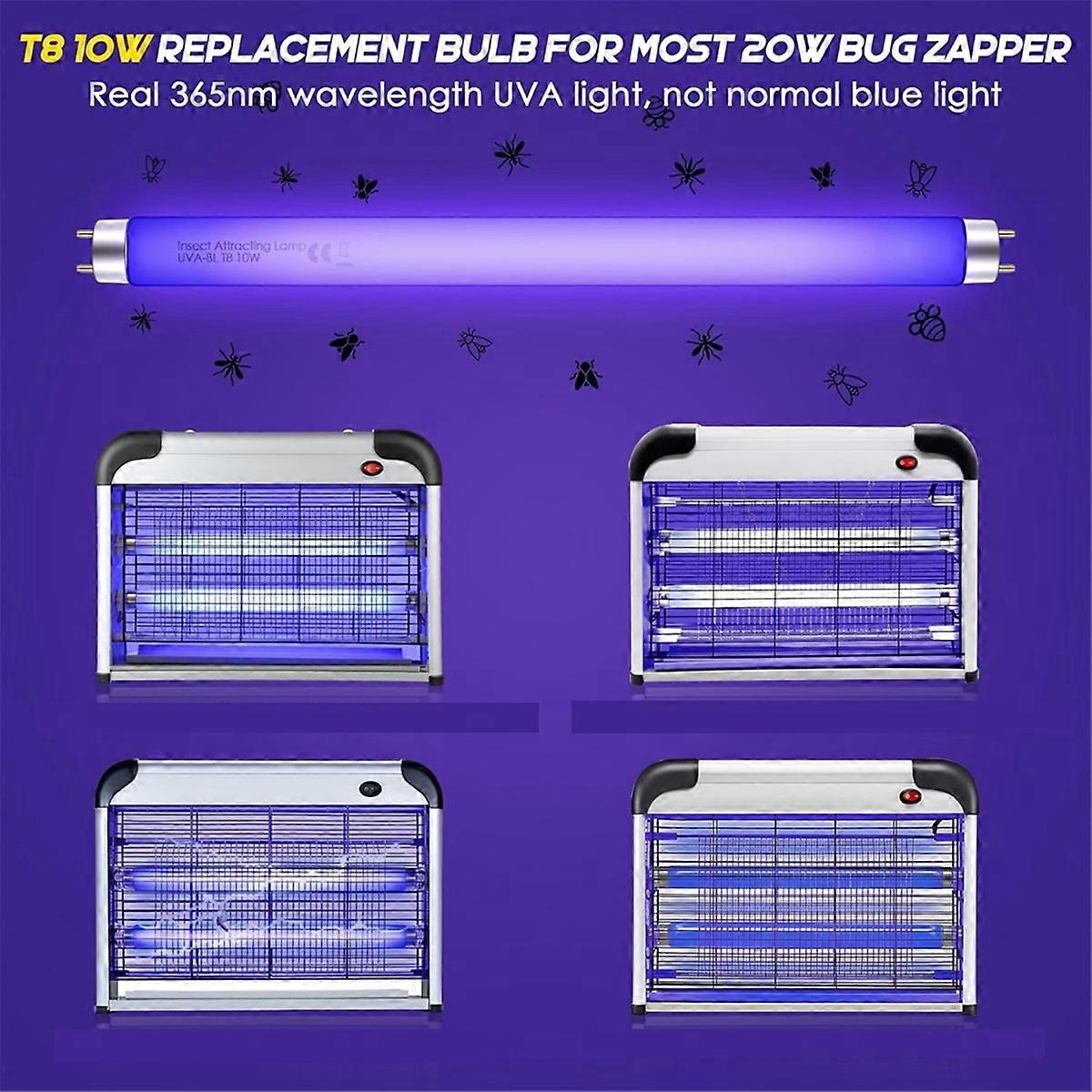 10 Pack Bug Zapper Replacement Light Bulbs 10W for 20W Indoor Bug ...