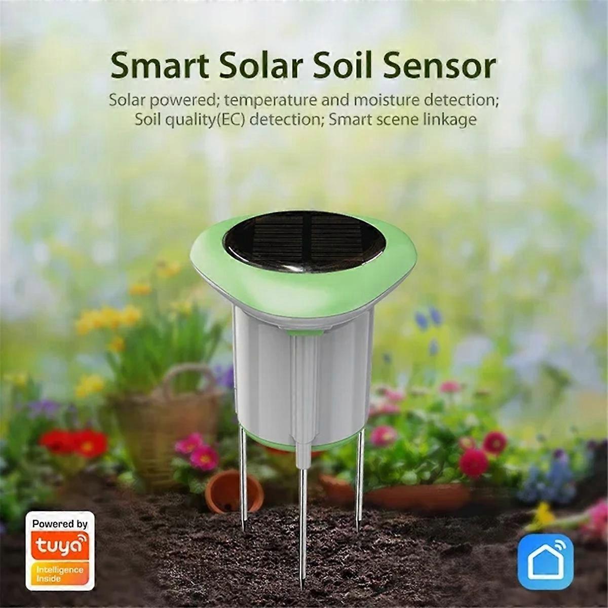 Tuya Smart Soil Sensor Solar Power Temperature Moisture Soil | Fruugo UK