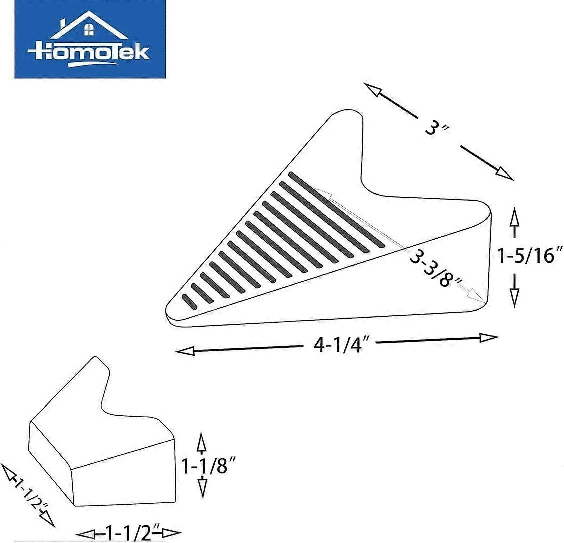 SDIGV WJSM2 Pack Triangular Wedge Door Stops Door Chucks Rubber Grey ...