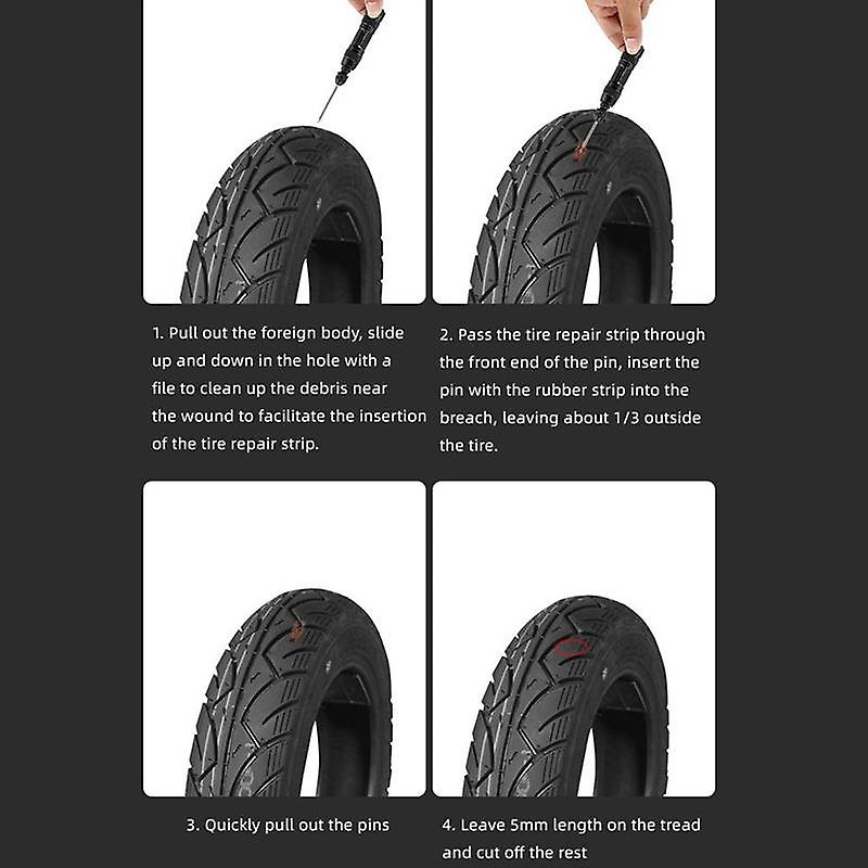 Cykel tubeless däck reparation kit Däck borr gummiremsor Däck ...