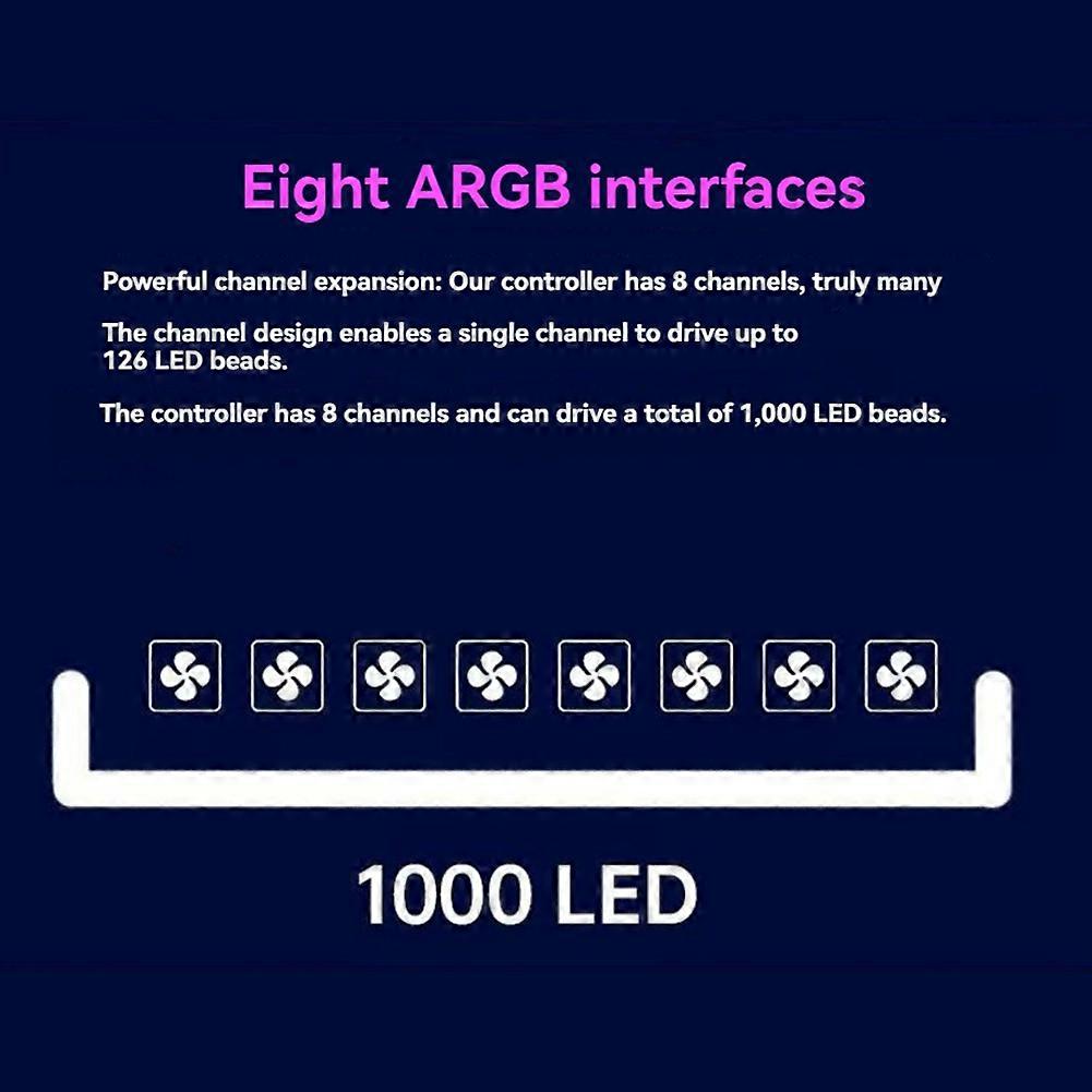 NOLLIE 8Port 5V 3PIN Addressable ARGB Controller Support SignalRGB ...