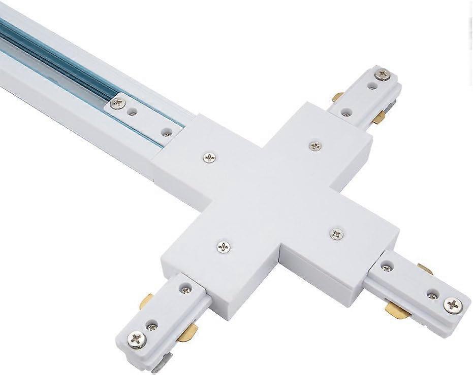Track Lighting Connector 3 Wire 4 Way X Shape Rail Joiner Light Fitting ...