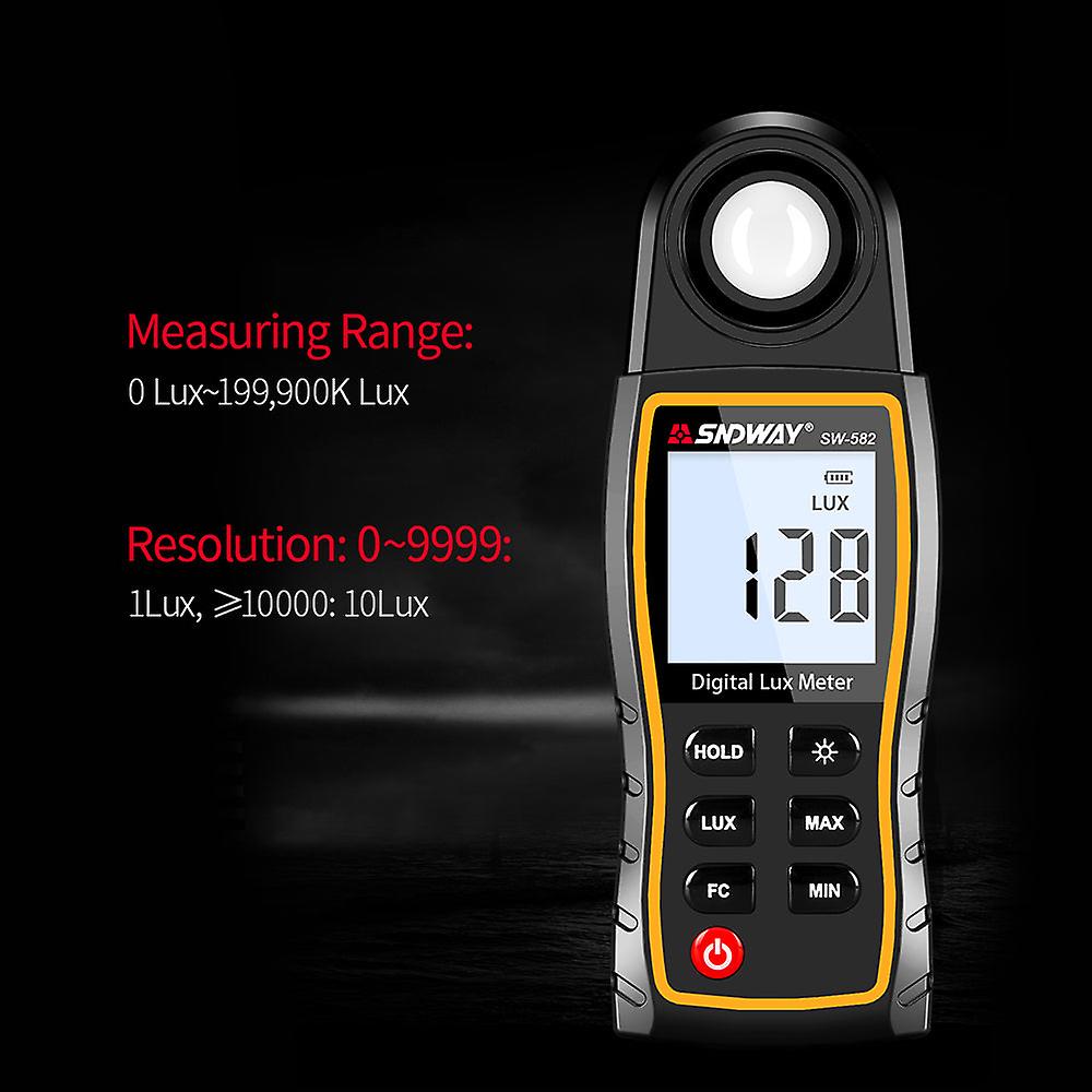 Luxmeter luxometer auto range photometer luminometer lightmeter digital ...
