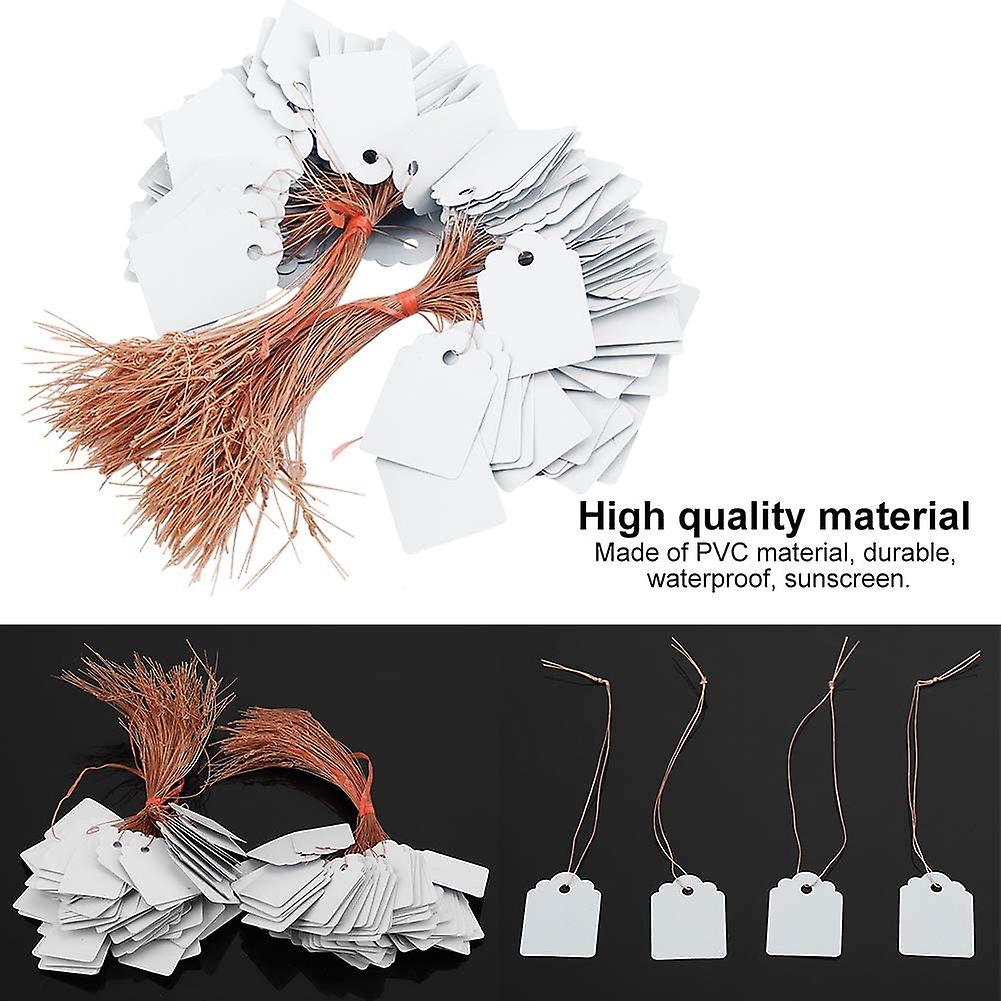 200pcs PVC Plant Tags Hanging Flower Seed Name Label Tag Marker Sign ...