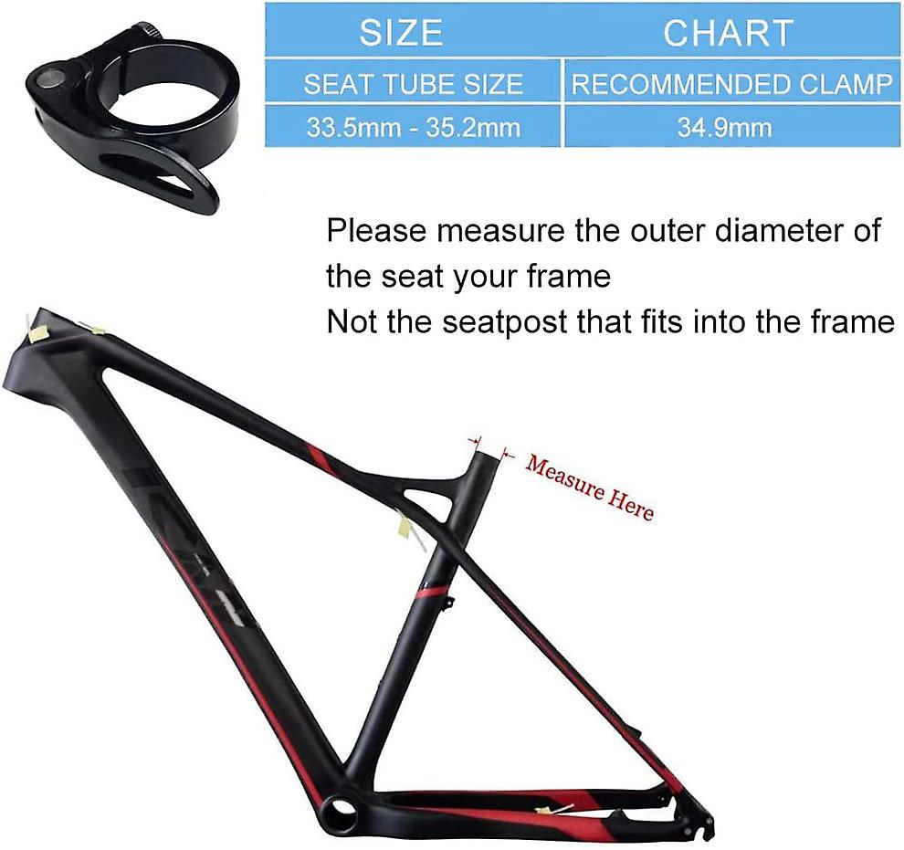 Seat Post Clamp, Bike Saddle Lock, Bike Seat Post Clamp, Aluminum Alloy ...