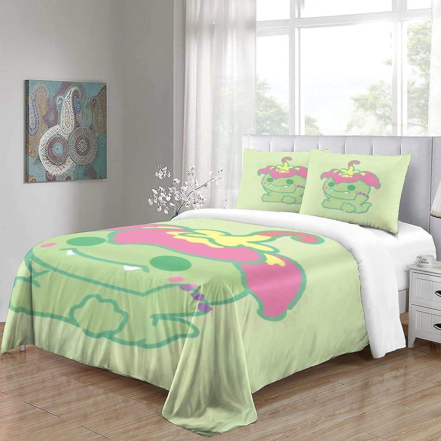 EKENOZ Digimon Duvet Cover Bedding Anime Game Comforter Cover Set Girls ...