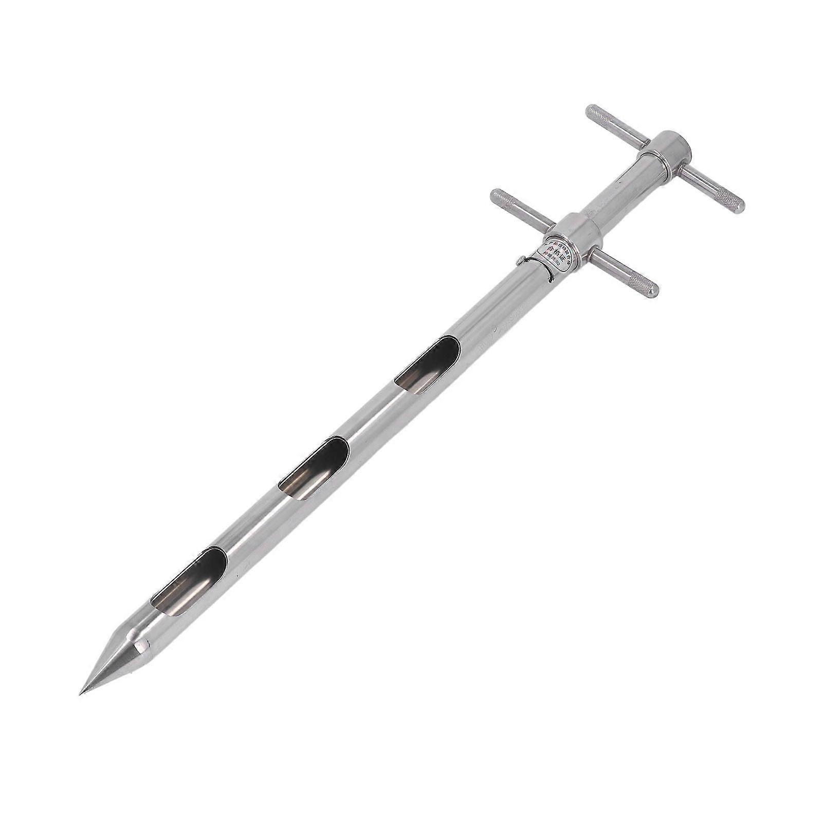 Soil Probe 0.54m 304 Stainless Steel Rotation Handle Pointed Design ...