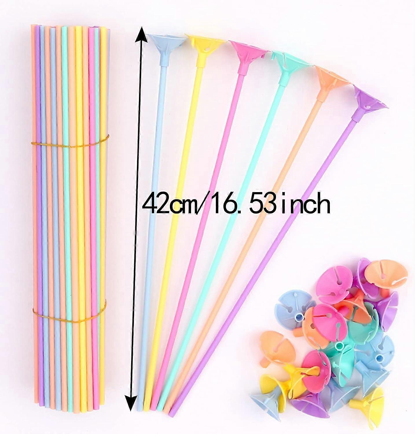 100pcs simple balloon sticks, balloon sticks for balloons, transparent balloon sticks for ...