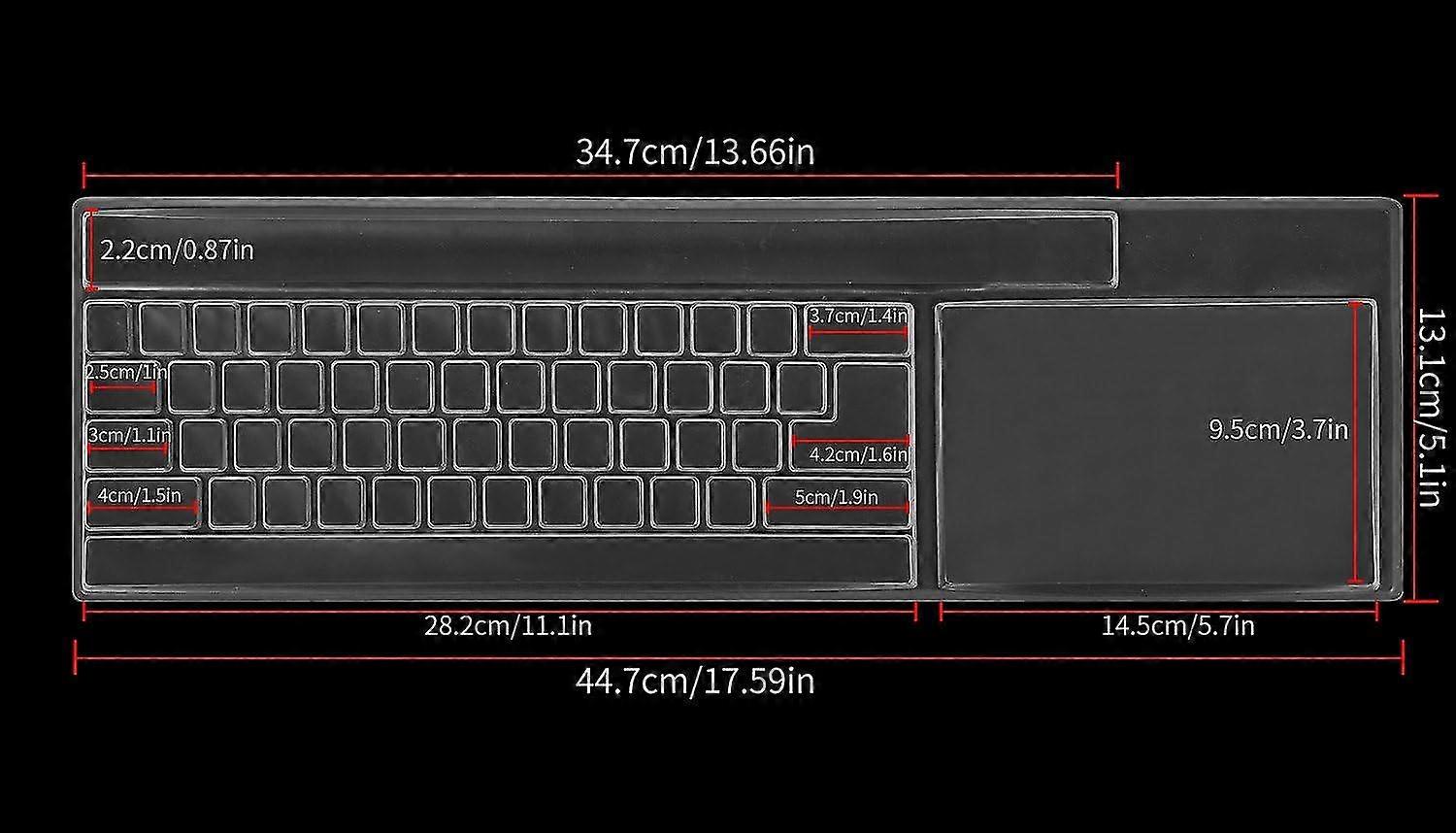 Transparent desktop computer keyboard case for PC key standard keyboard ...