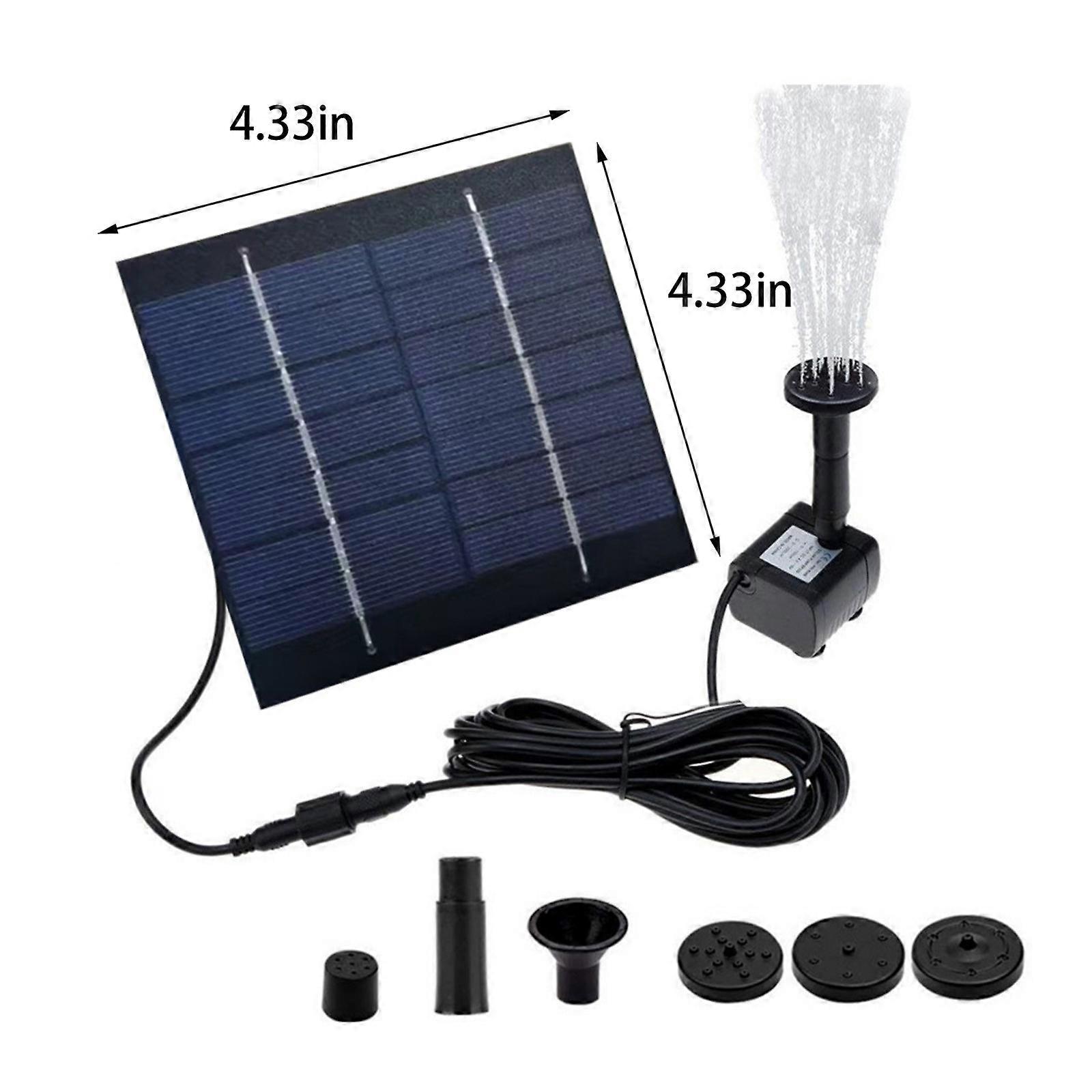 DIY Solar Water Pump Kit, Solar Powered Water Fountains Pump With 4 ...