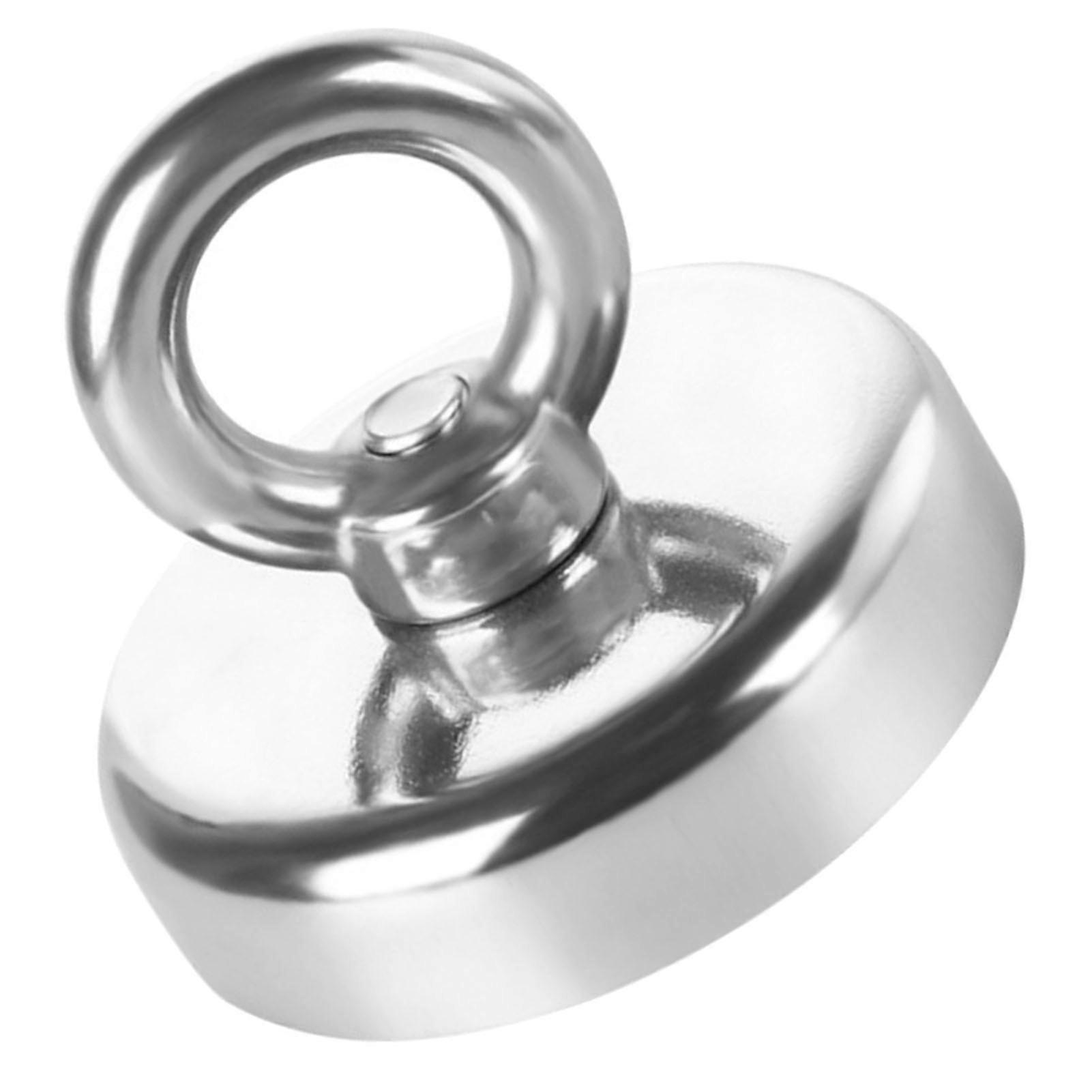 Fishing Magnet 40KG Pulling Force Strong Magnetic with 20m Nylon Rope ...