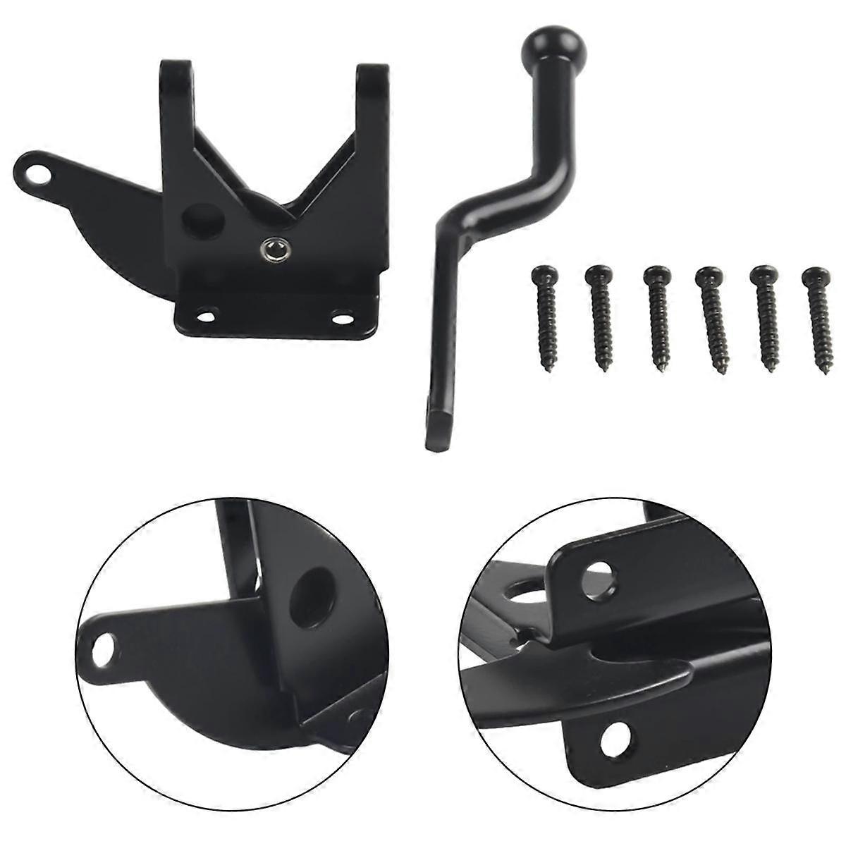 3Set Self Locking Gate Latch Automatic Heavy Force Lever Fence Gate ...