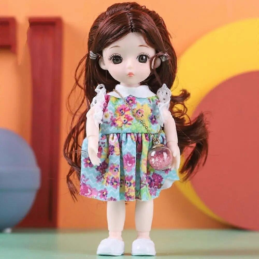 Dress Up BJD Dolls Ancient Dress Doll PVC with Clothes Removable Joints ...