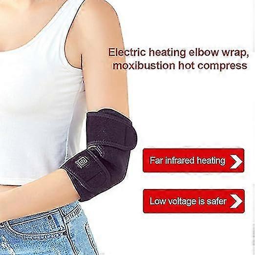 Heated Elbow Brace,adjustable Heating Elbow Wrap Pad With 3 Level ...