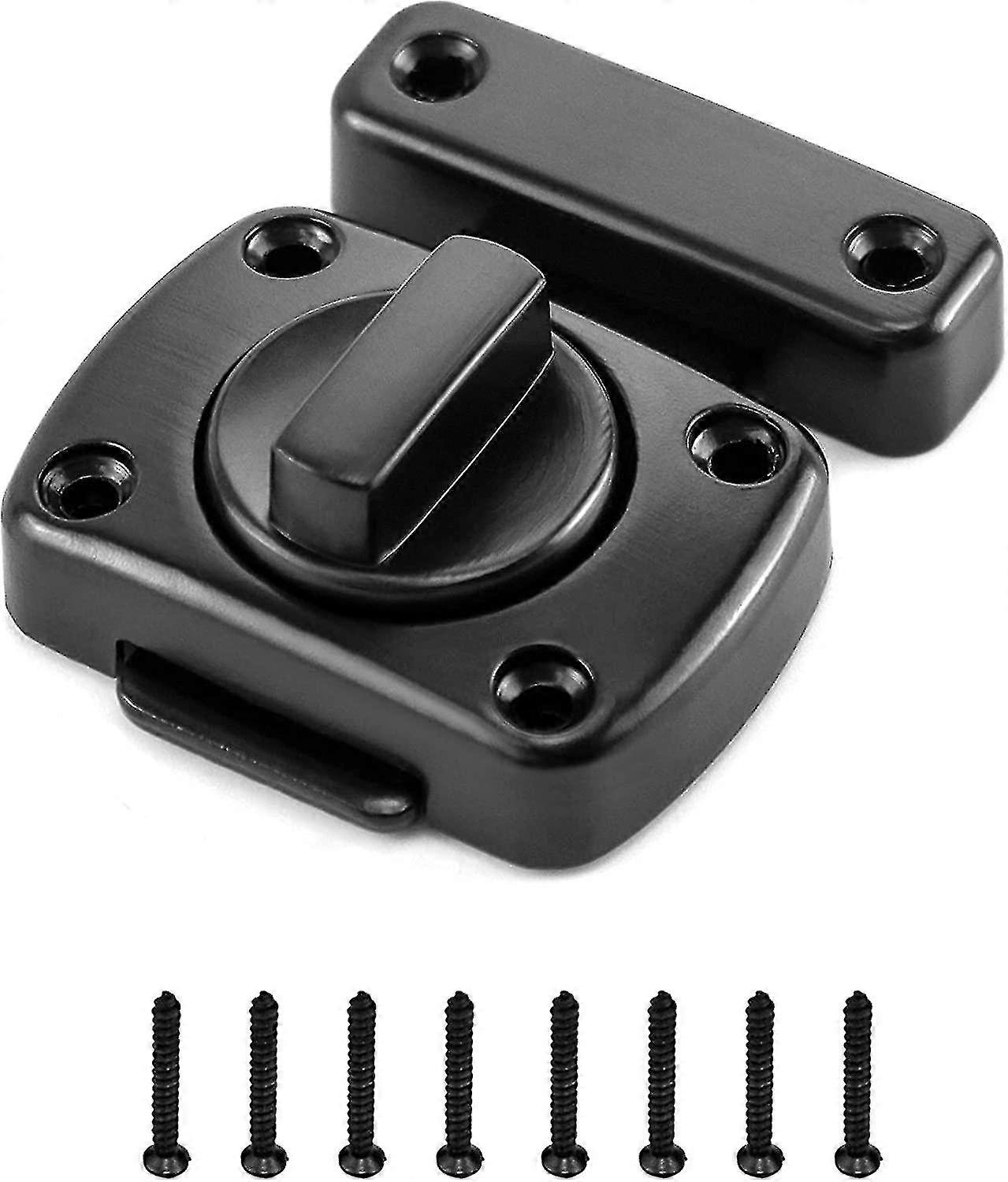 2 Pack Rotate Bolt Latch Gate Latches Safety Door Lock,black | Fruugo UK