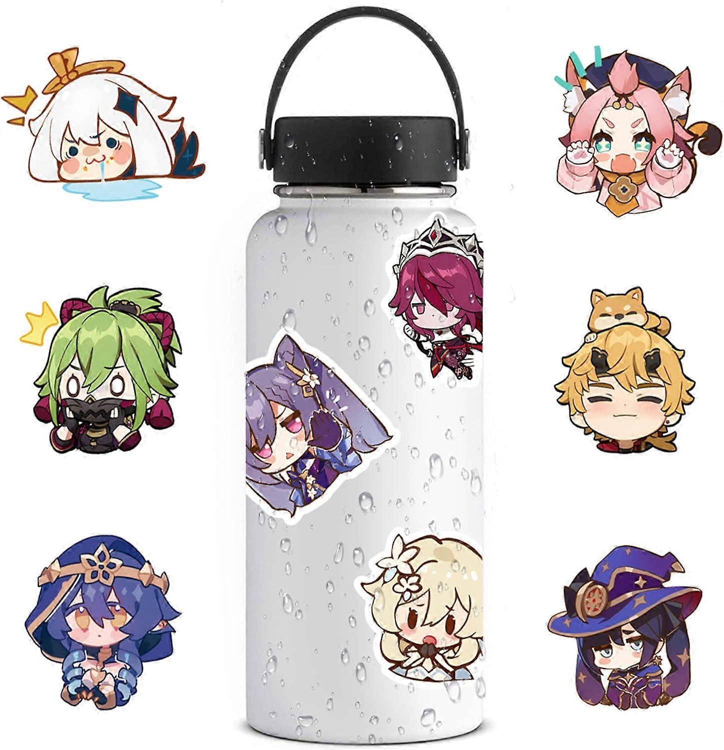 100PCs Chibi Genshin Impact Stickers, Cute Cartoon Anime Game Stickers ...