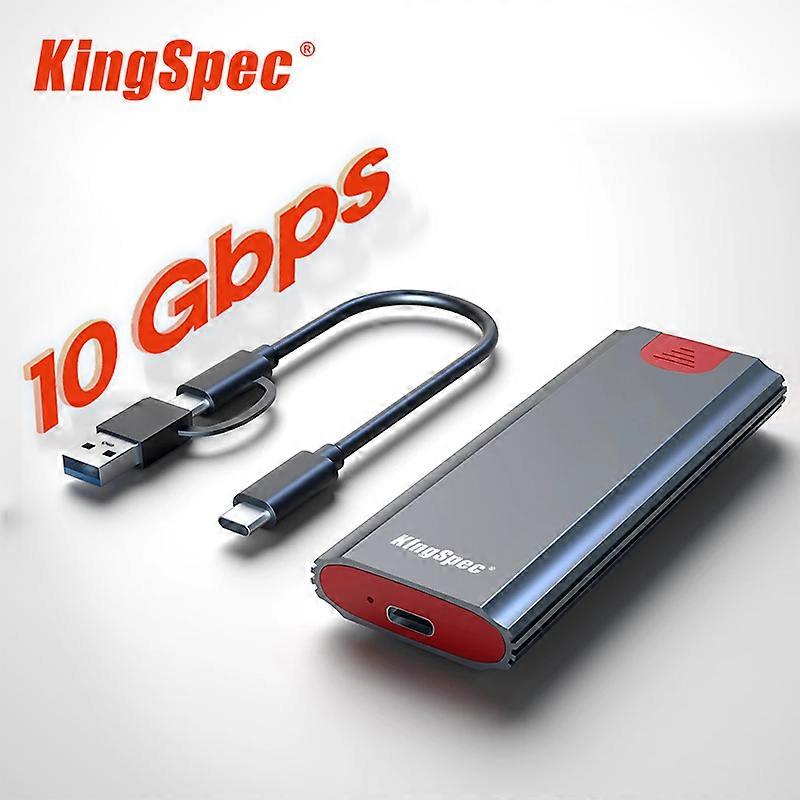 KingSpec M.2 NVMe SSD Enclosure Adapter USB 3.1 Type C Gen2 10Gbps M.2 ...
