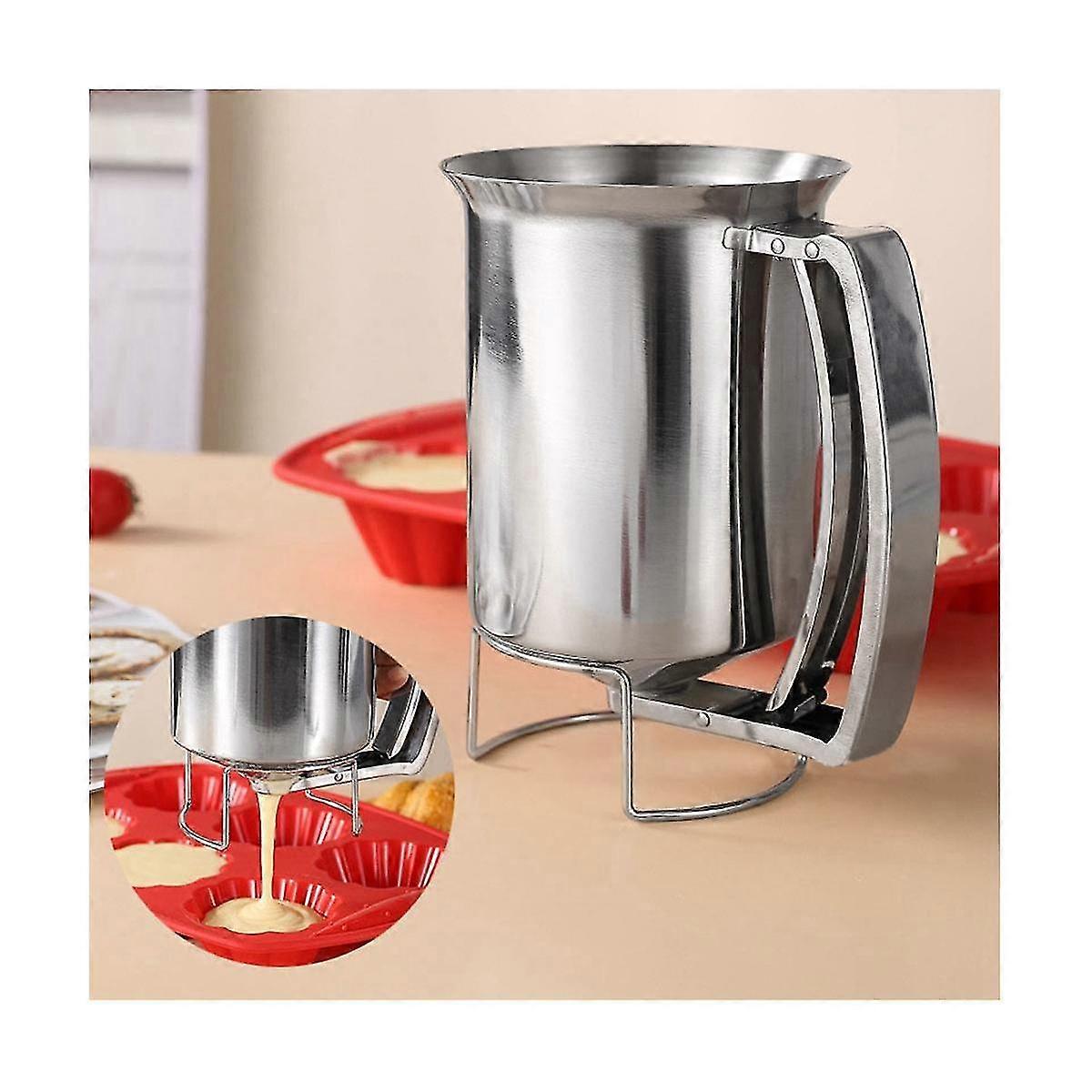 Handheld Stainless Steel Batter Dispenser Cake Cupcake Dough Dispensers ...