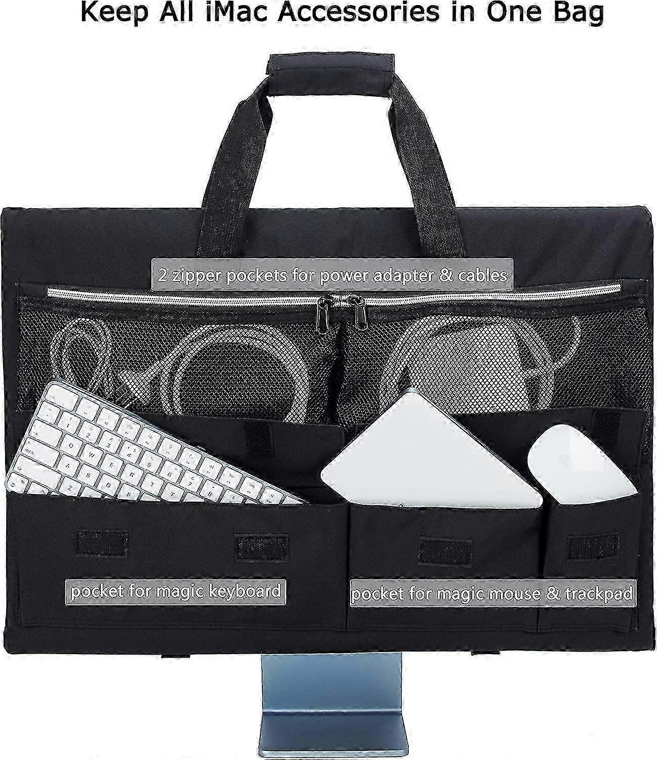 Travel Carrying Case for 24 iMac Desktop Computer, Protective Storage ...