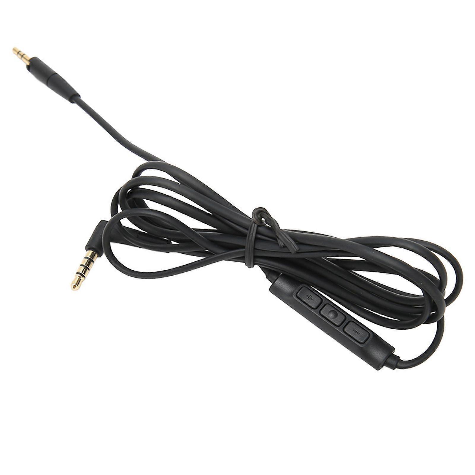 Replacement Headphone Cable with Mic Remote Volume Control for ...