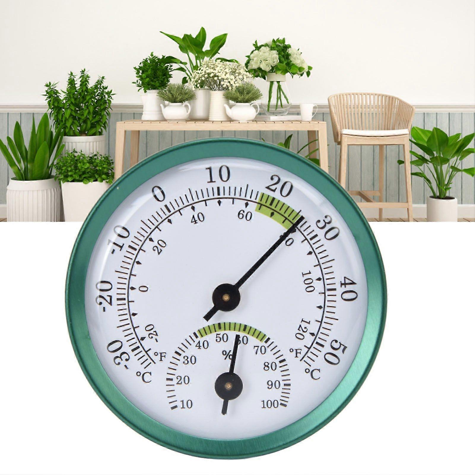 Temperature Humidity Meter Mini Wall Hanging Thin Transparent Dial ...