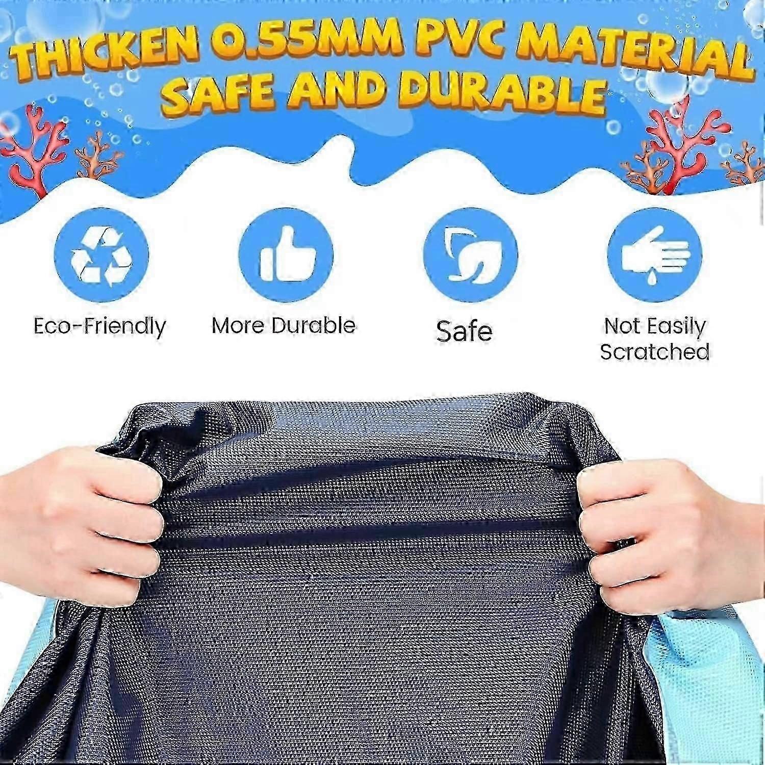 Splash Pad for Kids and Dogs, Extra Large Splash Pad, Non Slip Thicken ...