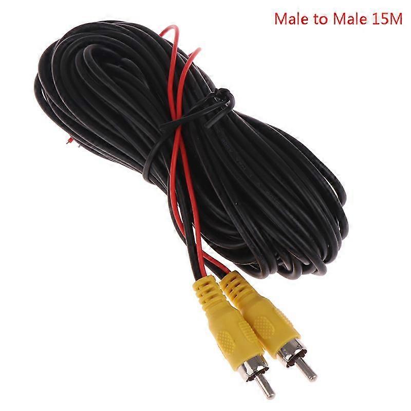 RCA Male Female Car Reverse Rear View Camera Video Extension Cable Cord ...