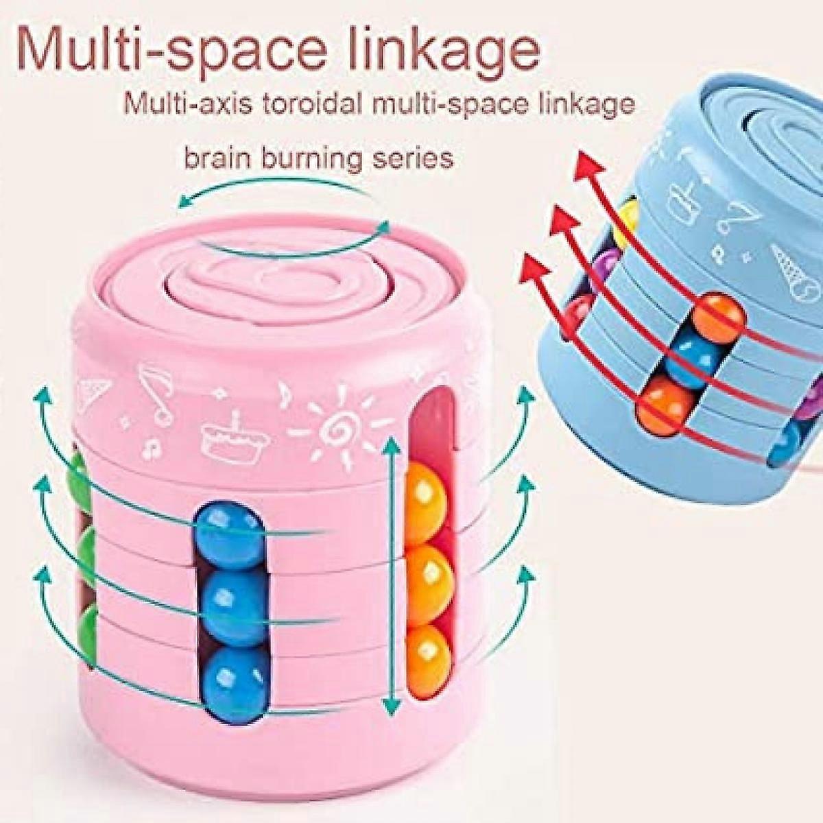 JUSCH Decompression Rotating Magic Bean Toy Magic Puzzles Beads Magic Cube Fingertip Toys Desk ...