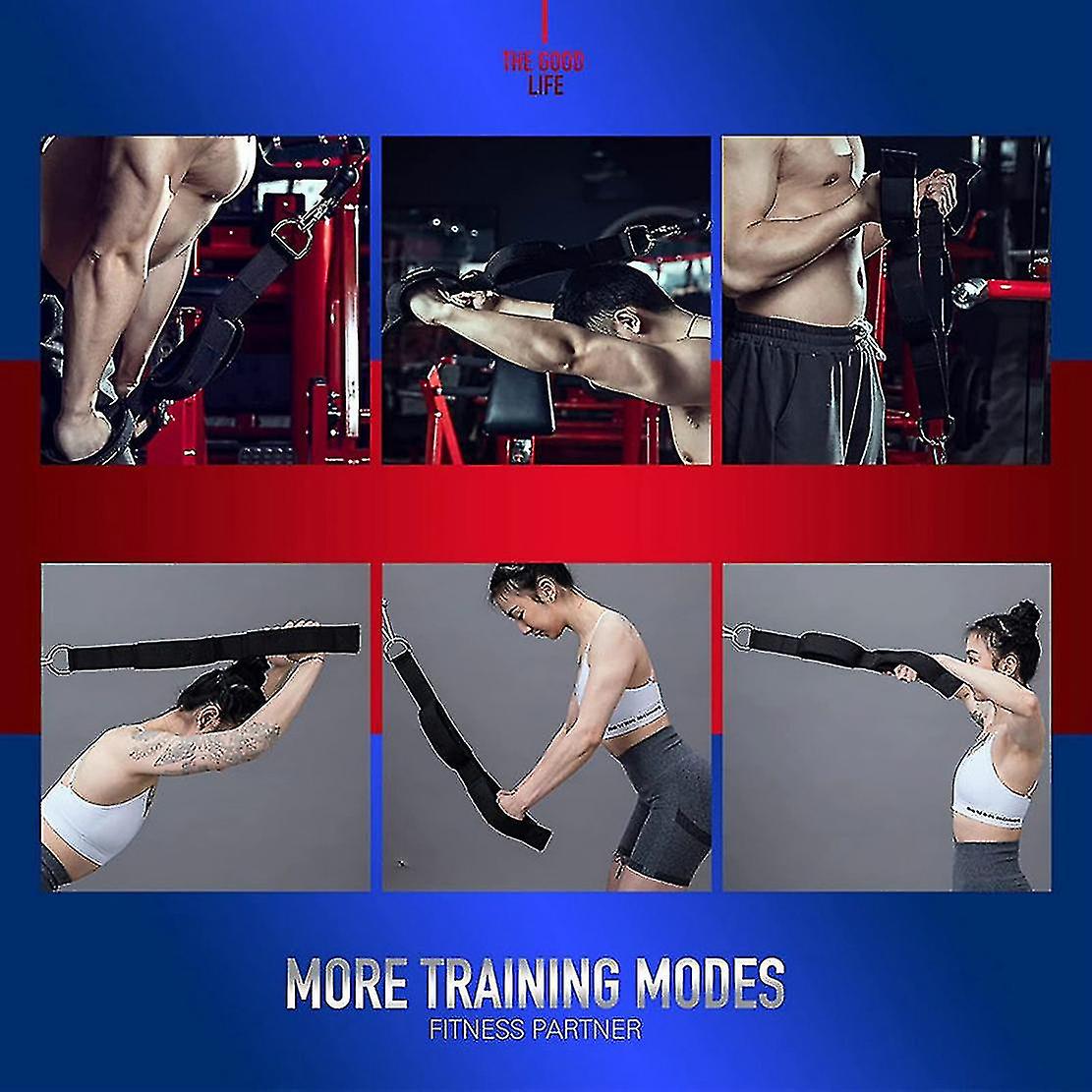 Tricep Rope Cable Attachment With 2 Handles, For Professional Gym ...