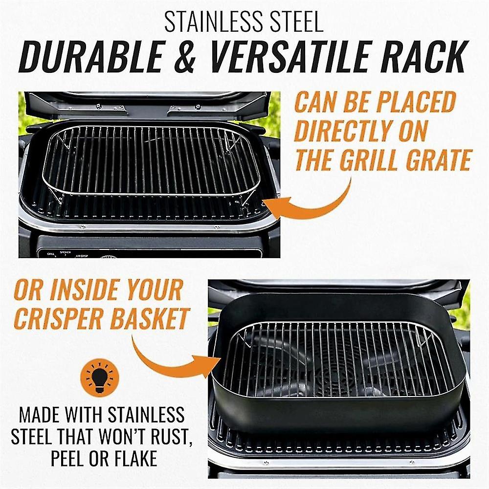 1PCS Stainless Oven Grill Rack Air Fryer Basket for Ninja Woodfire ...