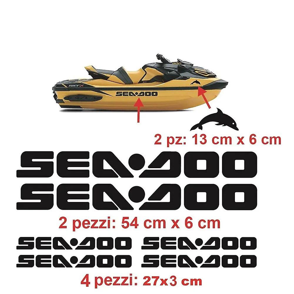 For SEA DOO Waterjet Boat Graphic Stickers Vinyl Decals Set~4493 ...